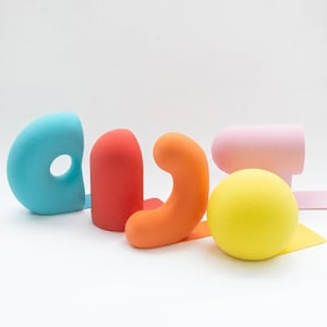 Colorful Bookends | Office Shelf Decoration and Book Organizer for ...