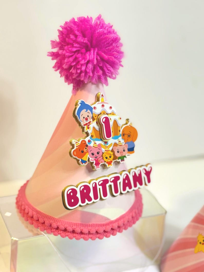 Personalized Birthday Party Hats for Guests, Custom Kids Party Hats Set ...