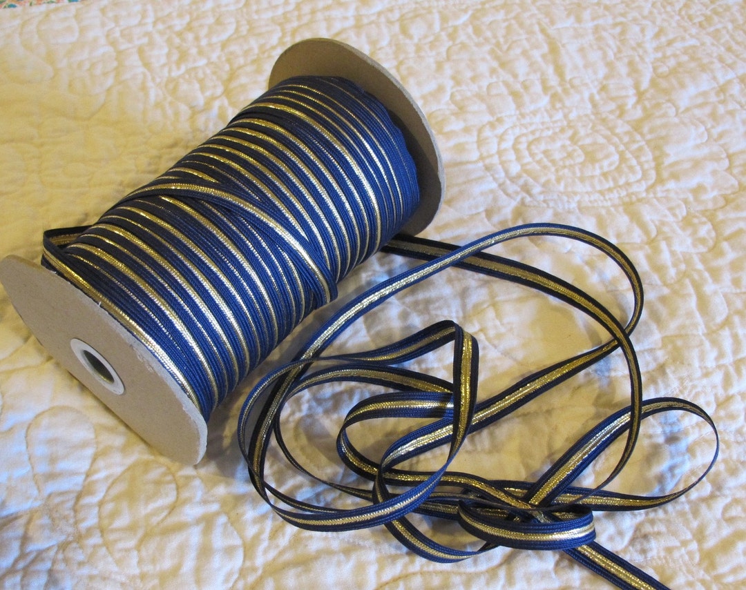 Vintage Navy and Gold Braid - 5 Yards for 6.00 Dollars - Etsy
