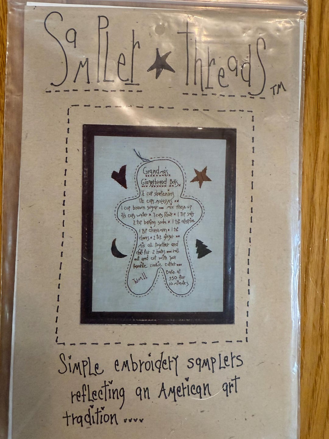 Sampler Threads Embroidery Pattern - Gingerbread Man (1997) - 6.95 ...