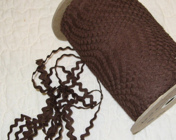 Vintage Cotton Ric Rac - Brown - 5 Yards - 6.00 Dollars - Etsy