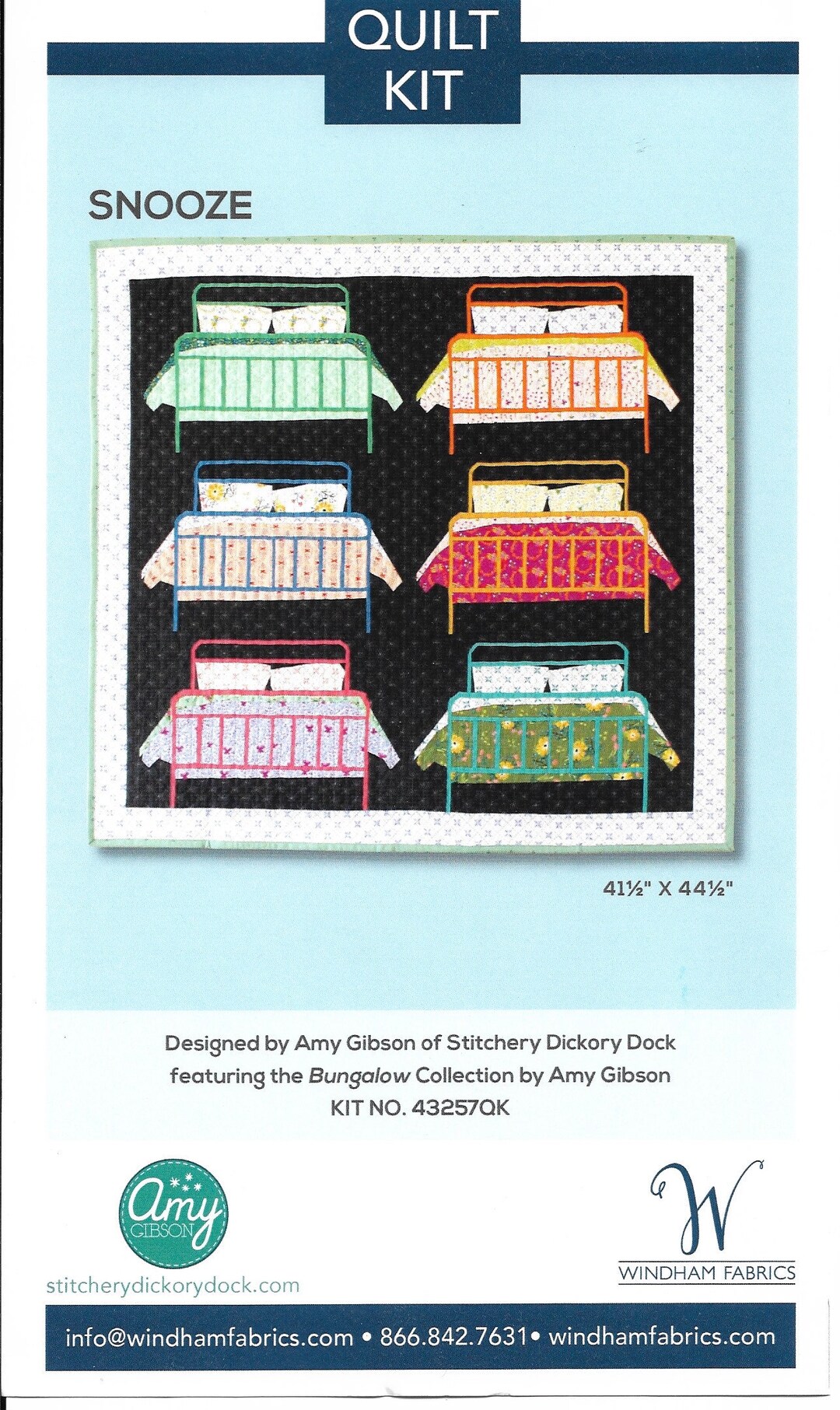 SALE - Snooze Quilt Kit - by Amy Gibson - for Windham (43257K) - 119.50 ...
