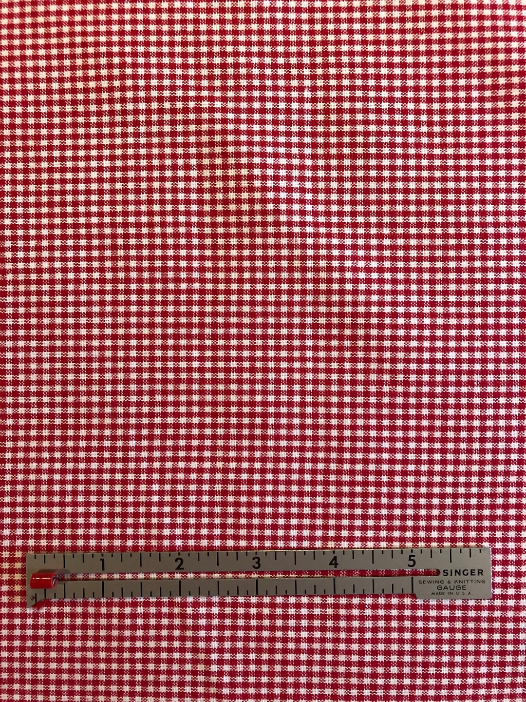 Small Red Gingham Homespun 1 Yard 7.95 Dollars - Etsy
