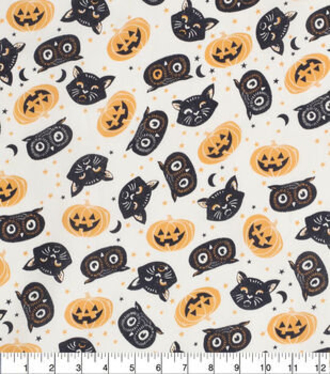 Tossed Cat H - From Joann's - (1666-2074) - One Yard - 8.95 Dollars - Etsy