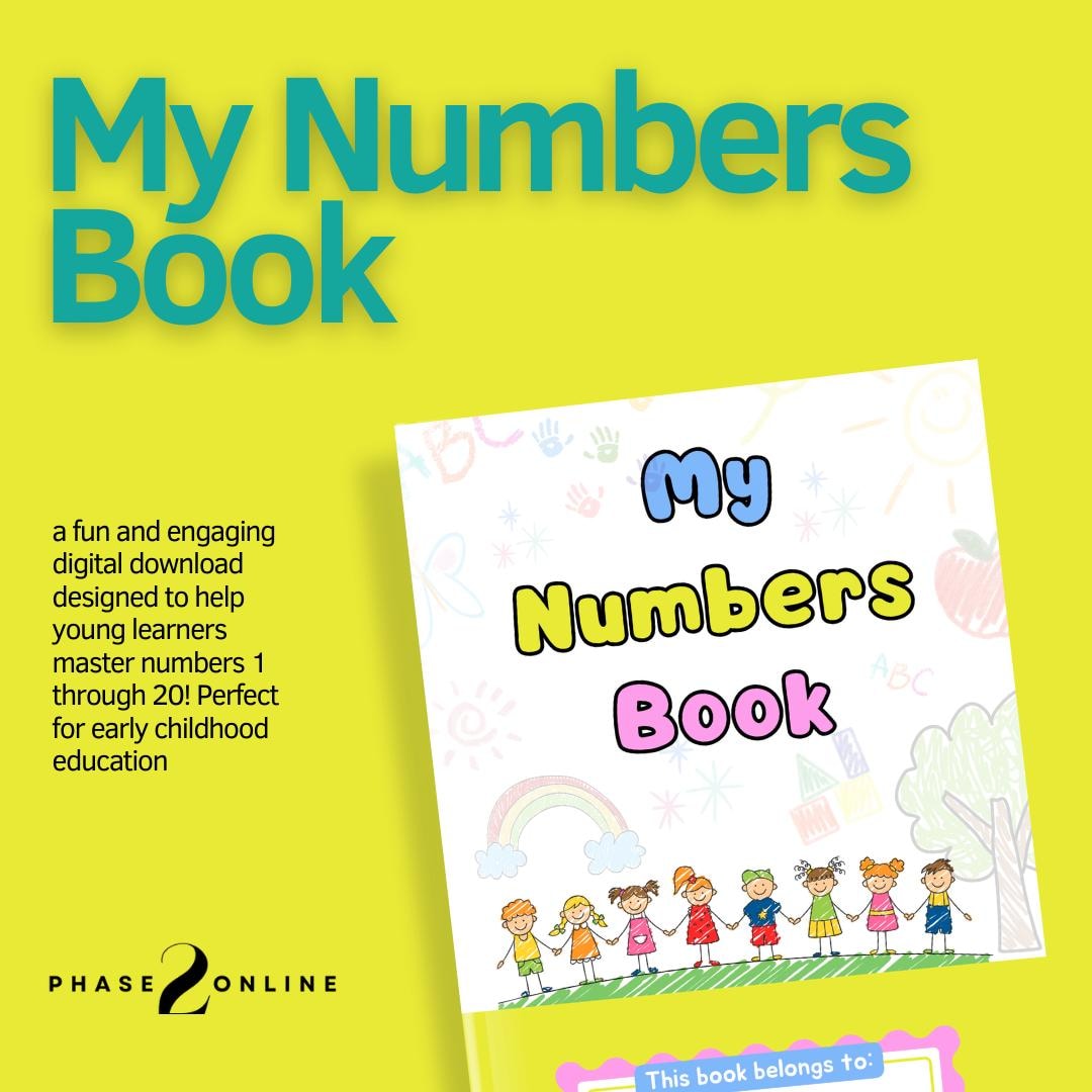 My Numbers Book - Etsy