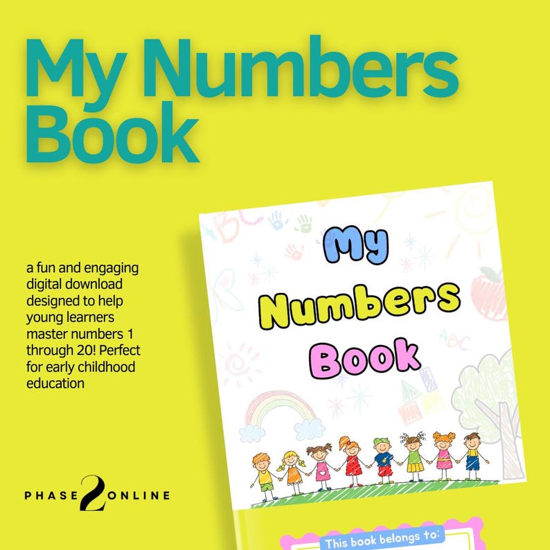 My Numbers Book - Etsy