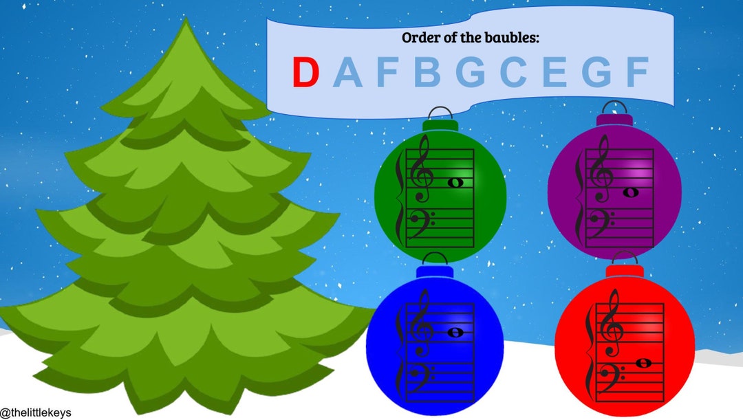 Music Theory - Christmas - Note Naming Game - Online Lessons - Zoom ...