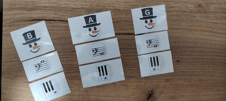 Build a Snowman - Music Theory - Note Revision Game - Flashcards ...