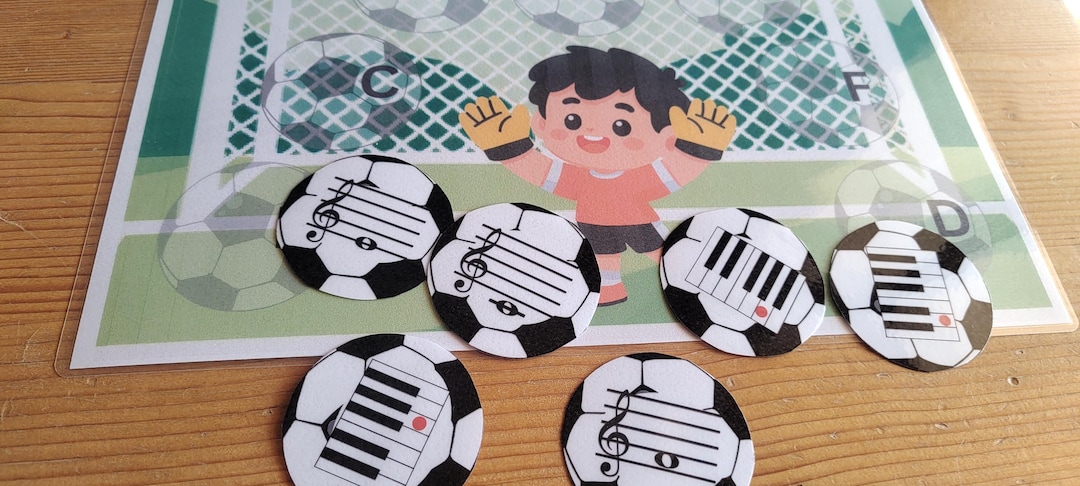 Football | Soccer Music Note Matching Game | Music Busy Book | PDF ...