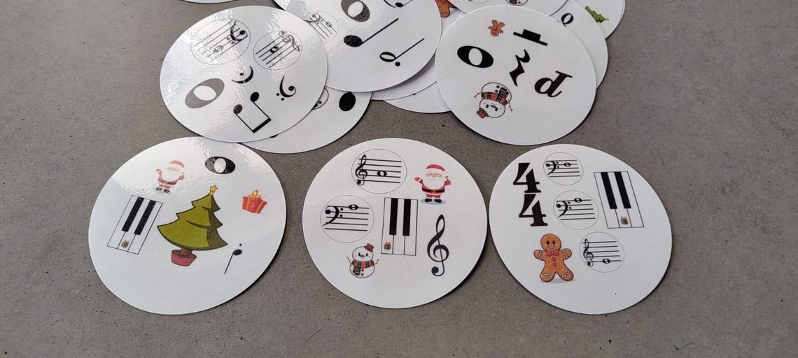 Christmas Musical Dobble - Spot It - Education Music Card Game - Etsy