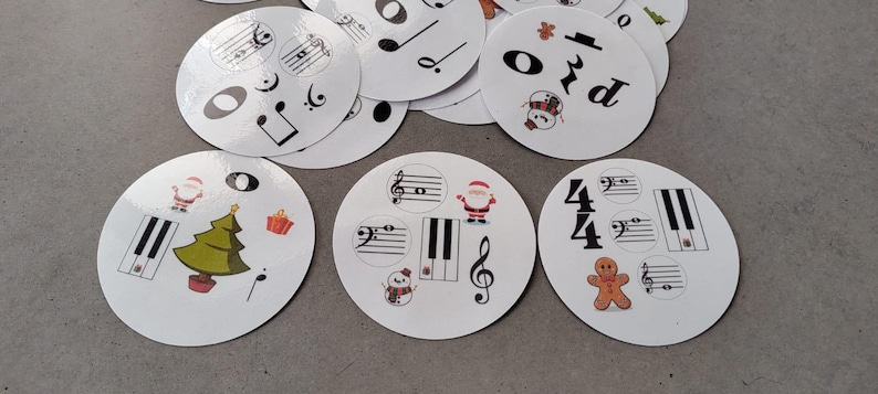 Christmas Musical Dobble - Spot It - Education Music Card Game - Etsy