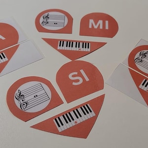 Fun Valentine’s Day Music Note Flashcards – Heart-shaped Puzzles ...