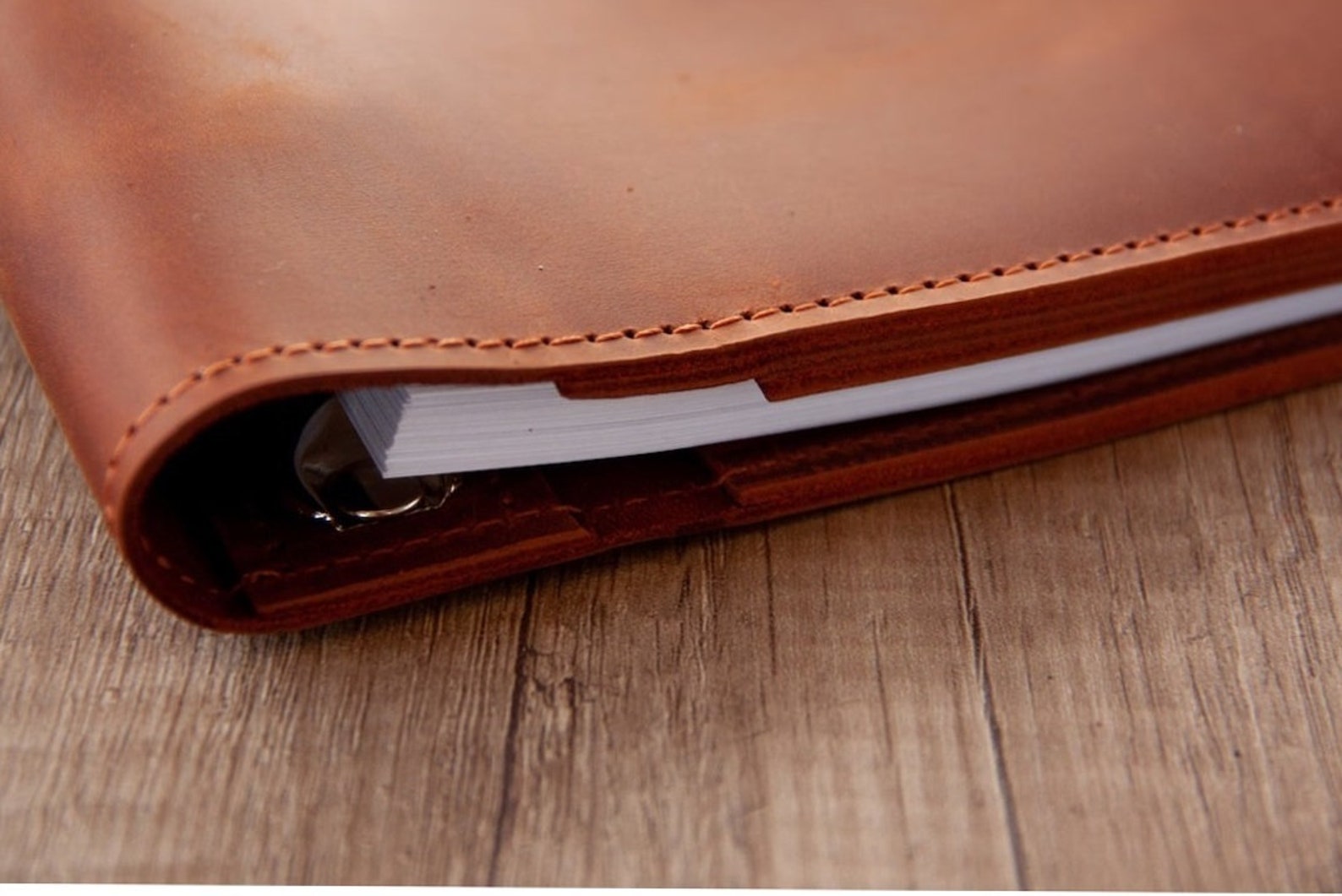 Personalized Leather Binder, Large Ring Binder, A5 Leather Binder ...