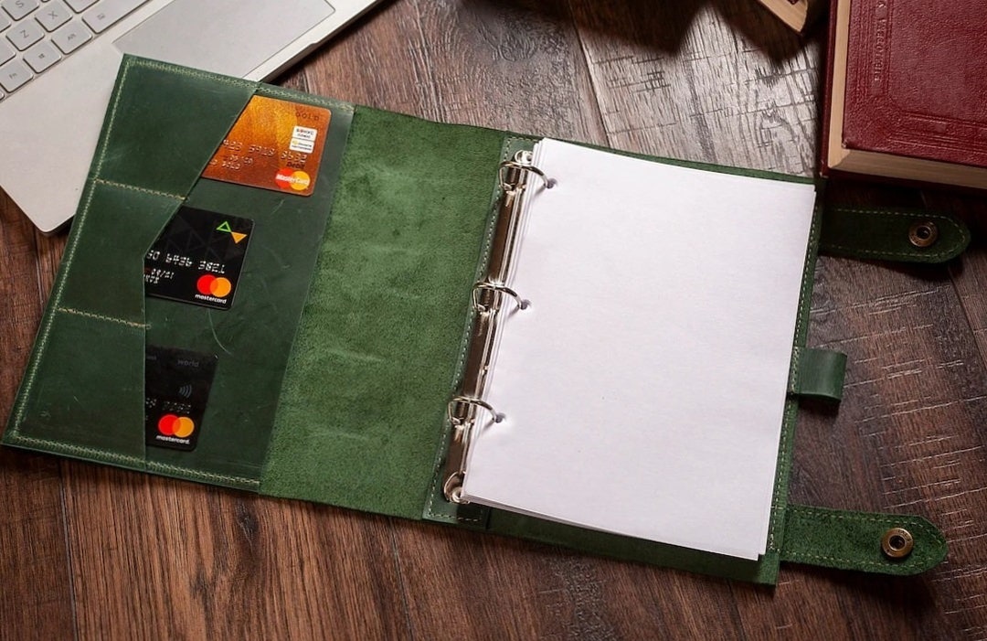 Embossed Binder, Personalized Binder Cover, A5 Binder Planner, Leather ...