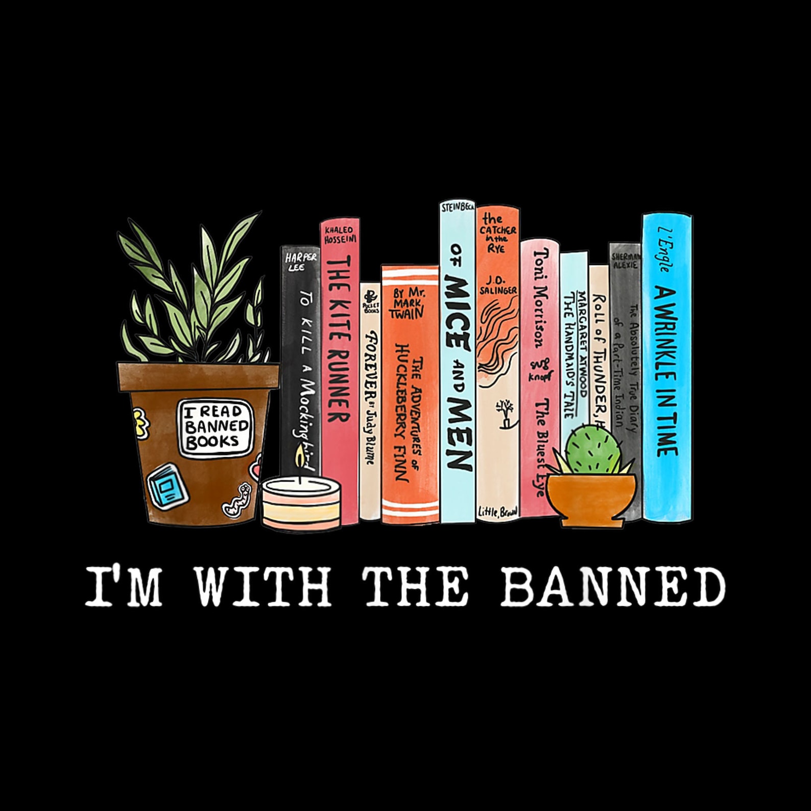 I'm With the Banned Png, Reading Books Png, Librarian Png, Banned ...