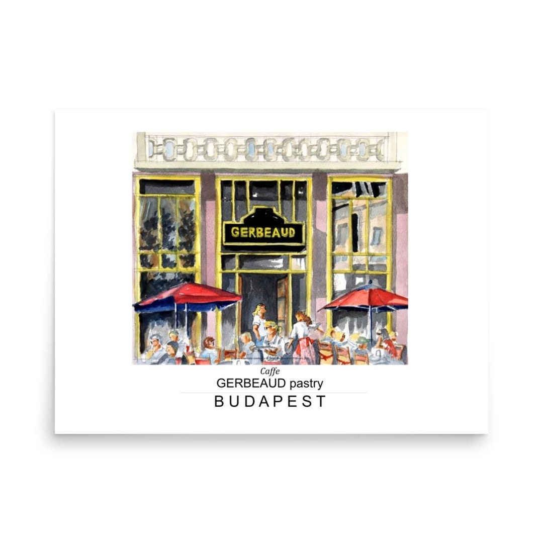 Poster, Poster Fine Art, Gerbeaud Pastry & Caffe, Budapest, Quality ...