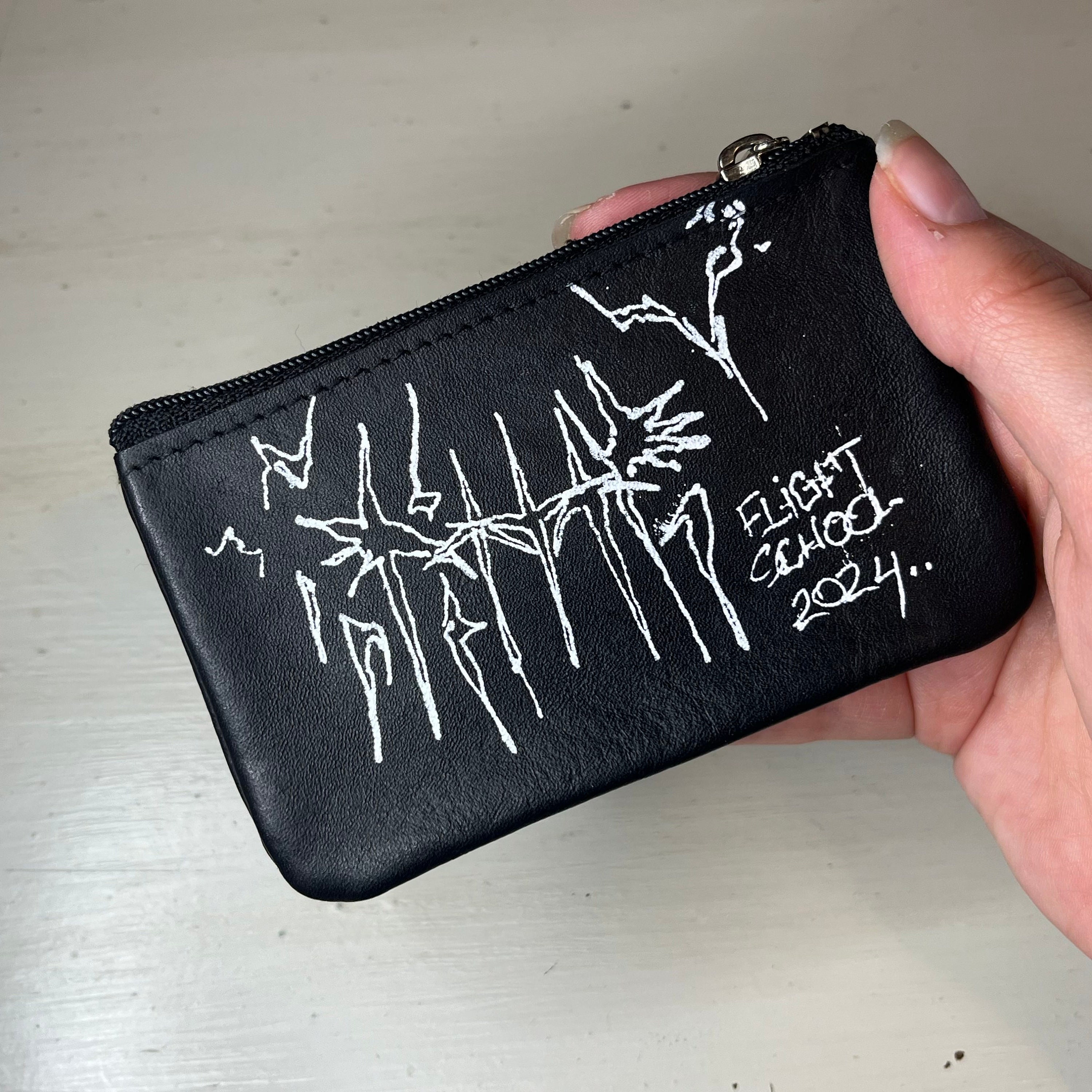 Hand-drawn Artisanal Wallet | Graffiti Street Art Abstract Art Handmade ...