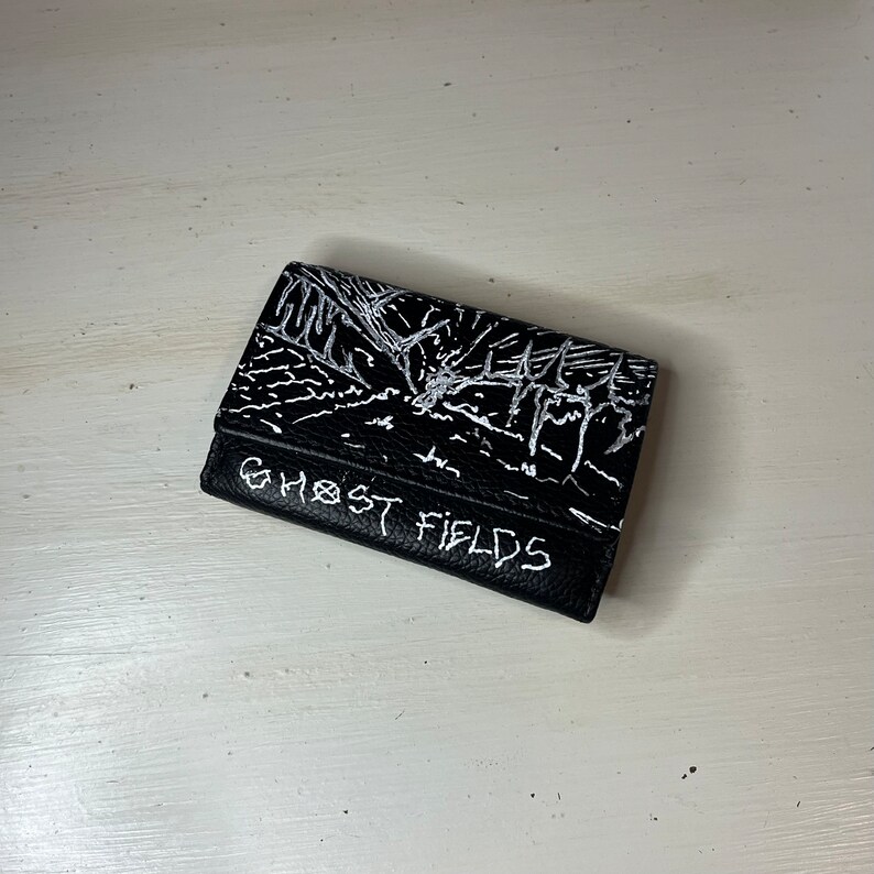 Hand-drawn Artisanal Wallet | Graffiti Street Art Abstract Art Handmade ...