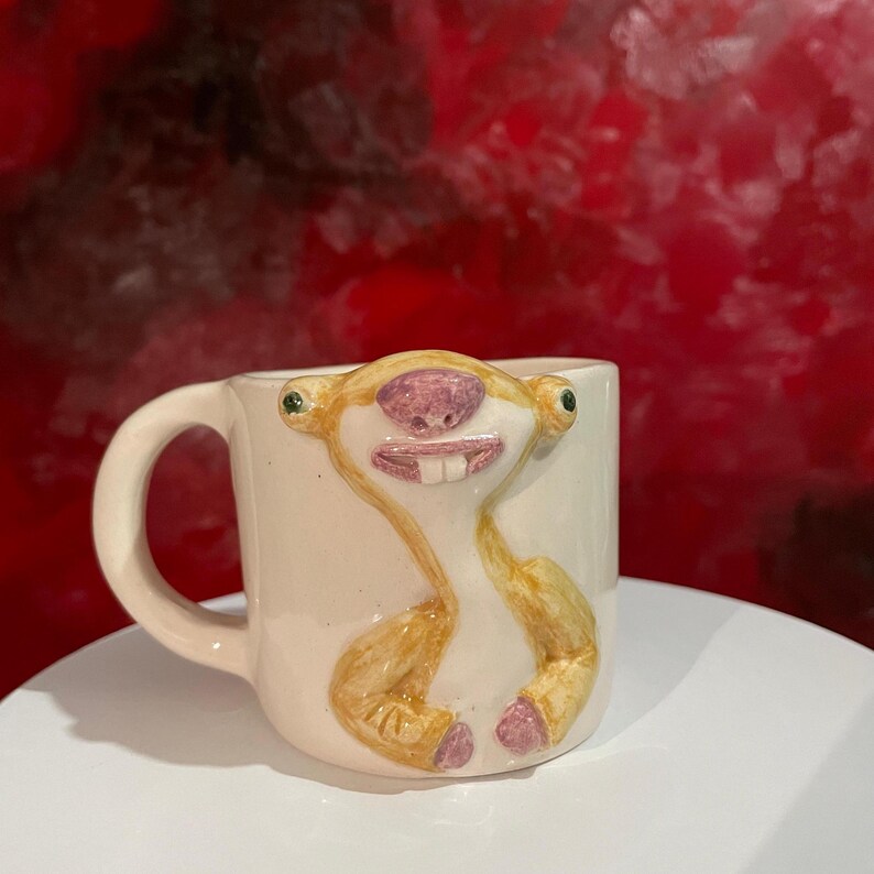 Handmade Ice Age Animal-themed Mug | Unique Coffee & Tea Cup for Animal ...