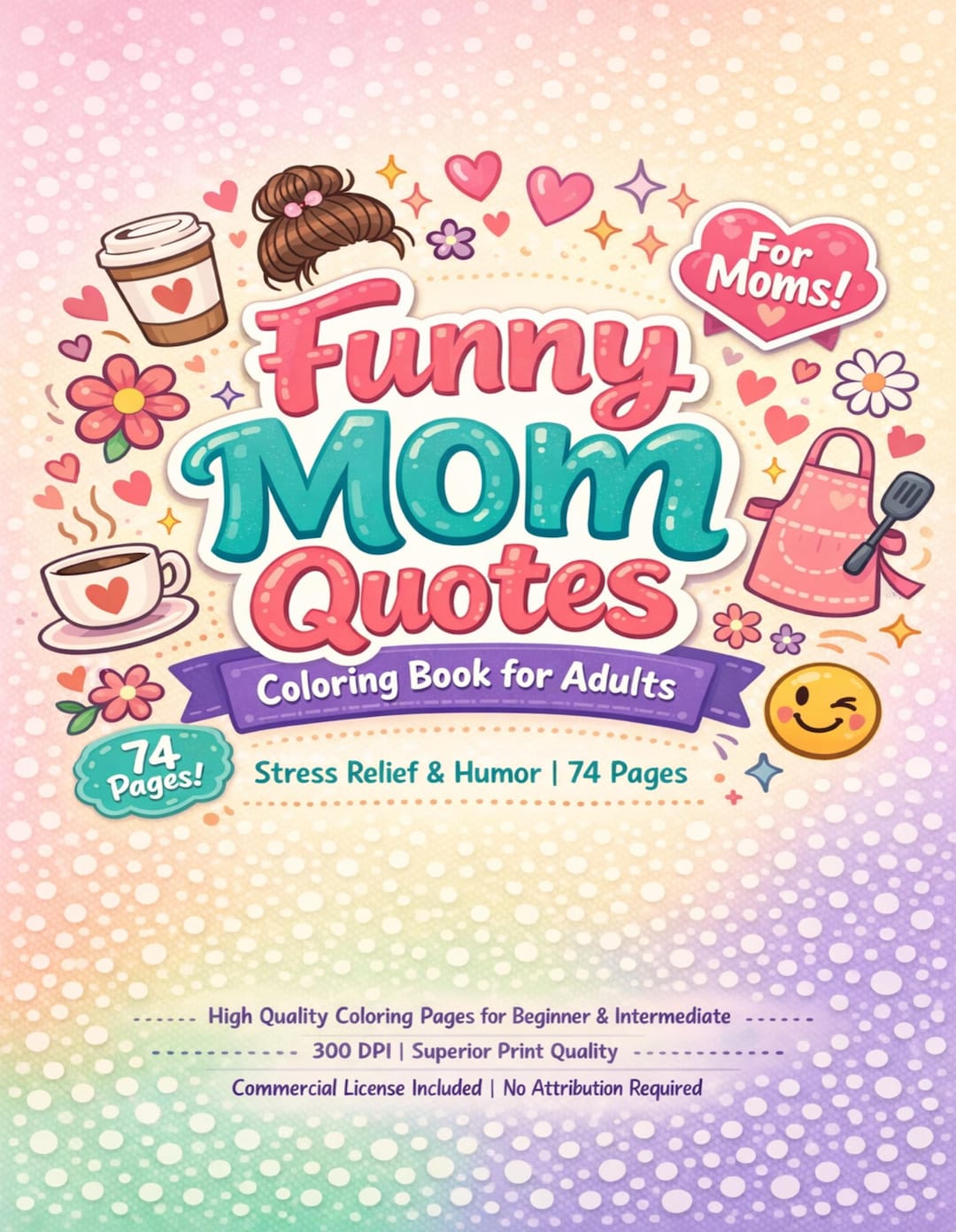 Funny Mom's Quotes Book for Adults, Stress Relief & Humor, Adult ...
