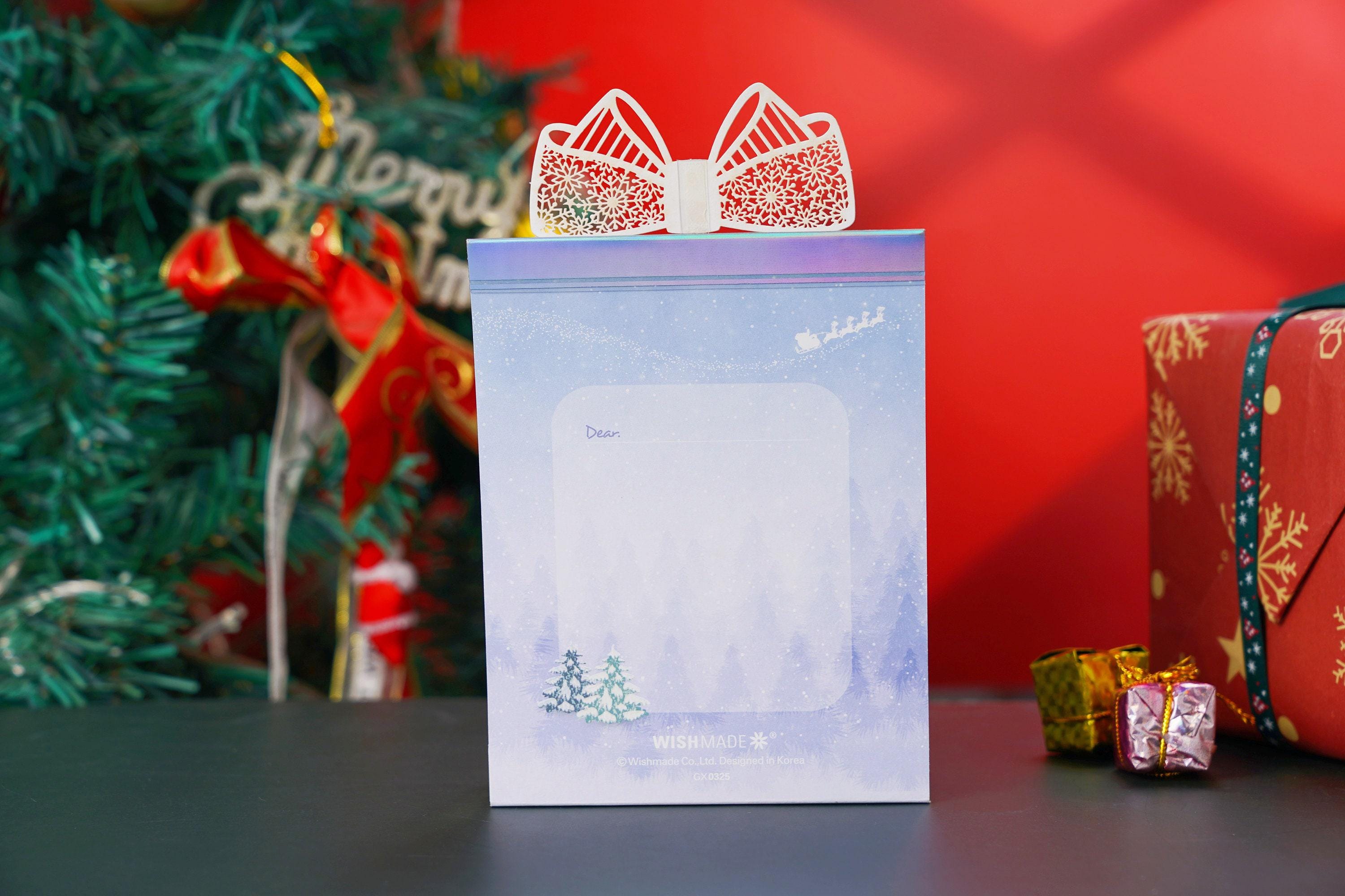 3D White Christmas Tree Box Card,snowflake Cards,bow,christmas Window ...
