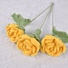 Finished Yellow Crochet Rose,fresh and Natural Colors,knitted Flowers ...