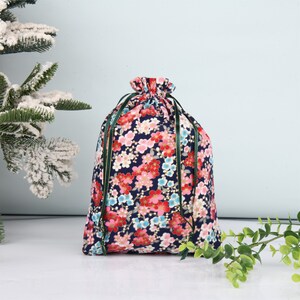 Japanese Cherry Blossoms Pattern Drawstring Gift Bag,reusable Gift Tote ...