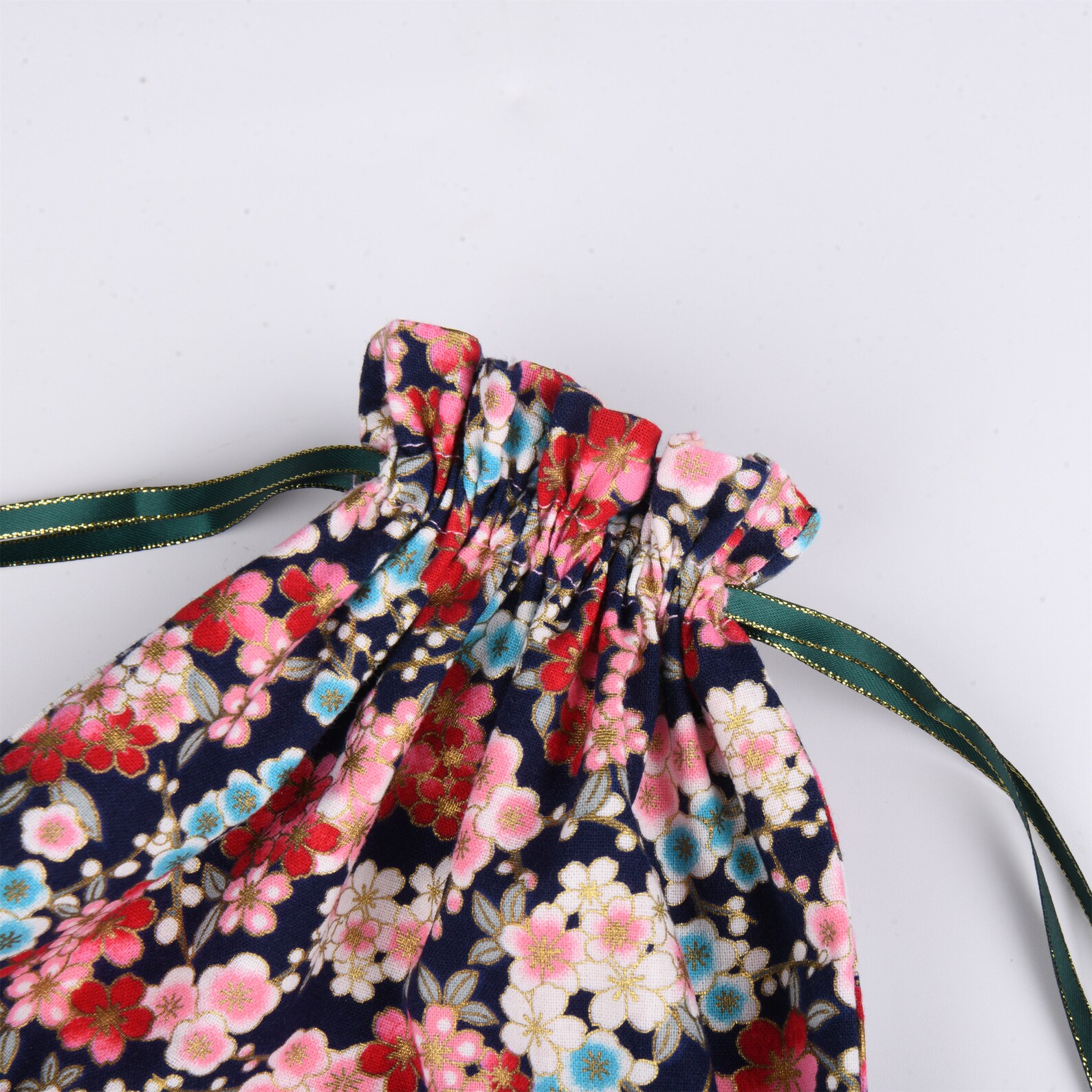 Japanese Cherry Blossoms Pattern Drawstring Gift Bag,reusable Gift Tote ...