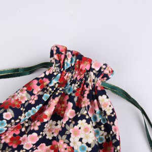 Japanese Cherry Blossoms Pattern Drawstring Gift Bag,reusable Gift Tote ...