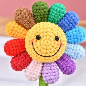 Cute Crochet Flower Phone Stand,knitted Tulip Sunflower,table Decor ...