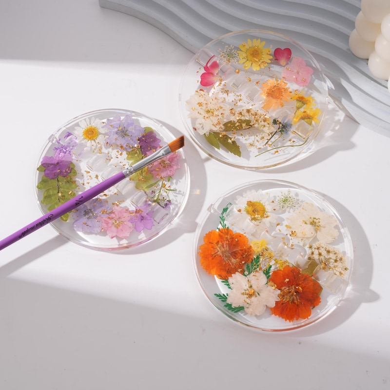 Resin Flower Pen Holder - Etsy