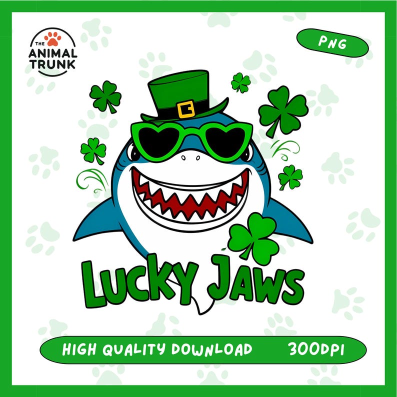 Lucky Shark PNG, St Patricks Day PNG, Sharks PNG, Irish Kids, Toddler ...
