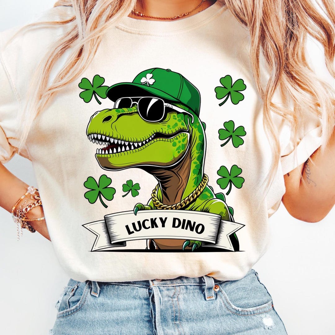 St Patricks Day PNG, Dinosaur Shirt, Funny St Pattys, St Patricks Day ...
