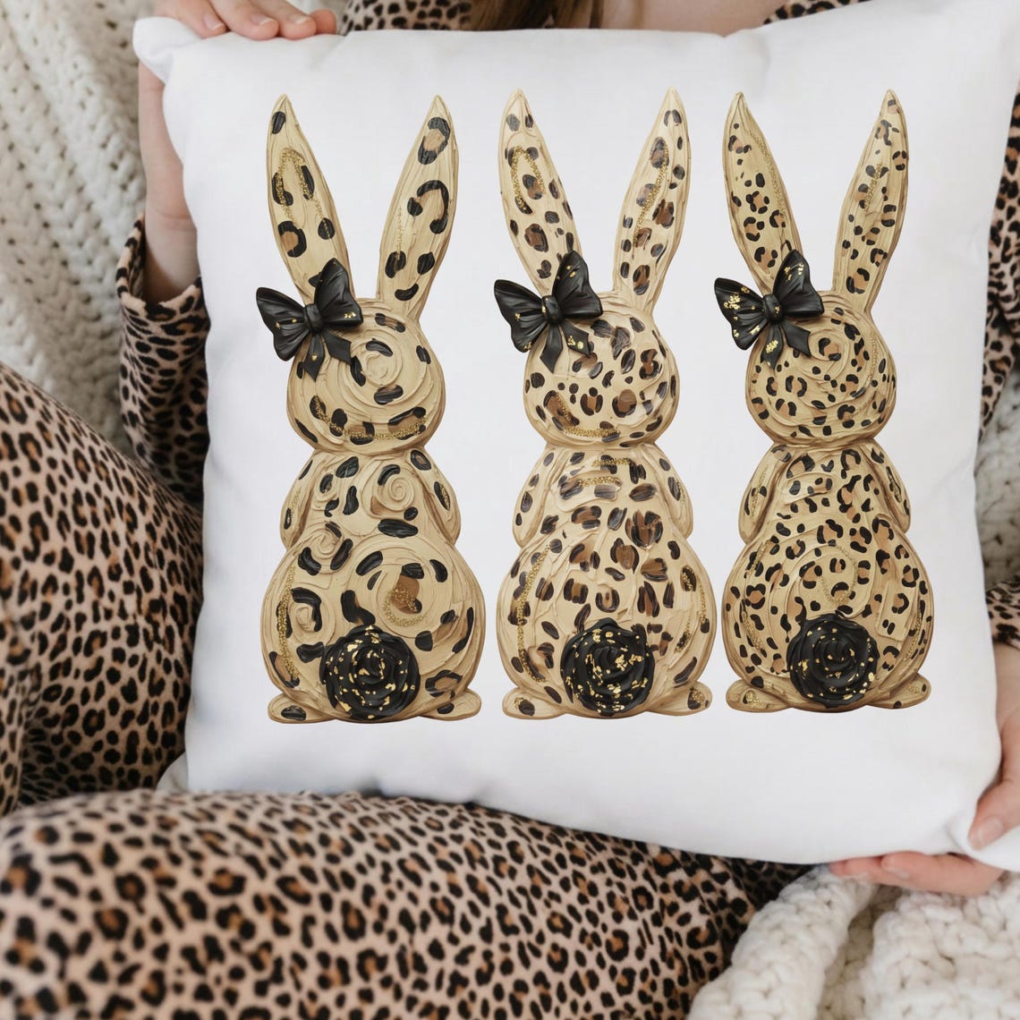 Easter Bunny Hand-painted Png | Leopard Print PNG | Mom Shirt Png ...