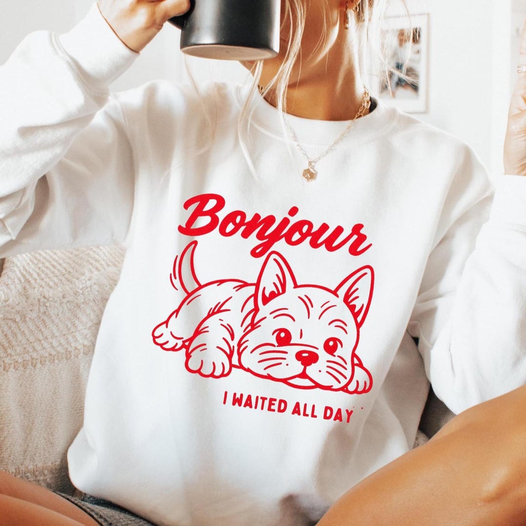 Bonjour Dog PNG, | Cute Dog Mom Sublimation Design | Terrier Dog ...