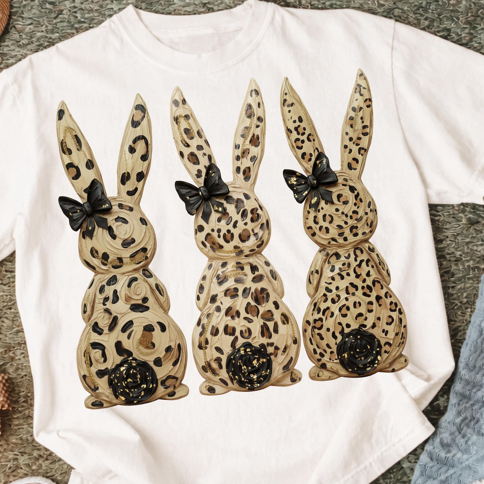 Easter Bunny Hand-painted Png | Leopard Print PNG | Mom Shirt Png ...