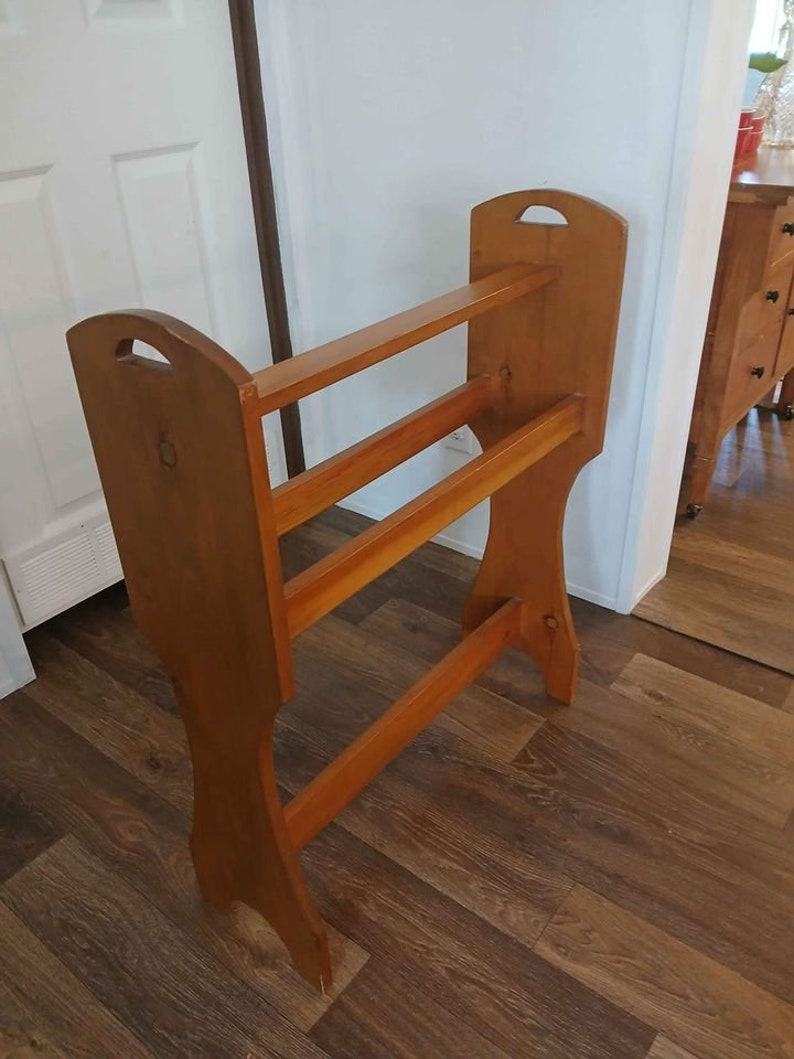 Solid Wood, Vintage Quilt Rack - Etsy