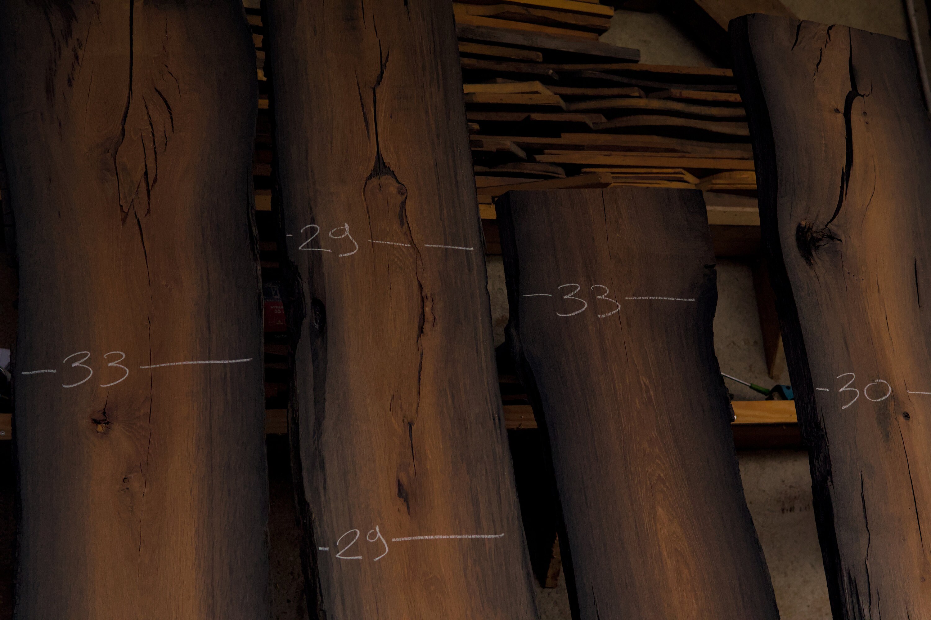 Live Edge Bog Oak Wood Slabs Set For Table Etsy