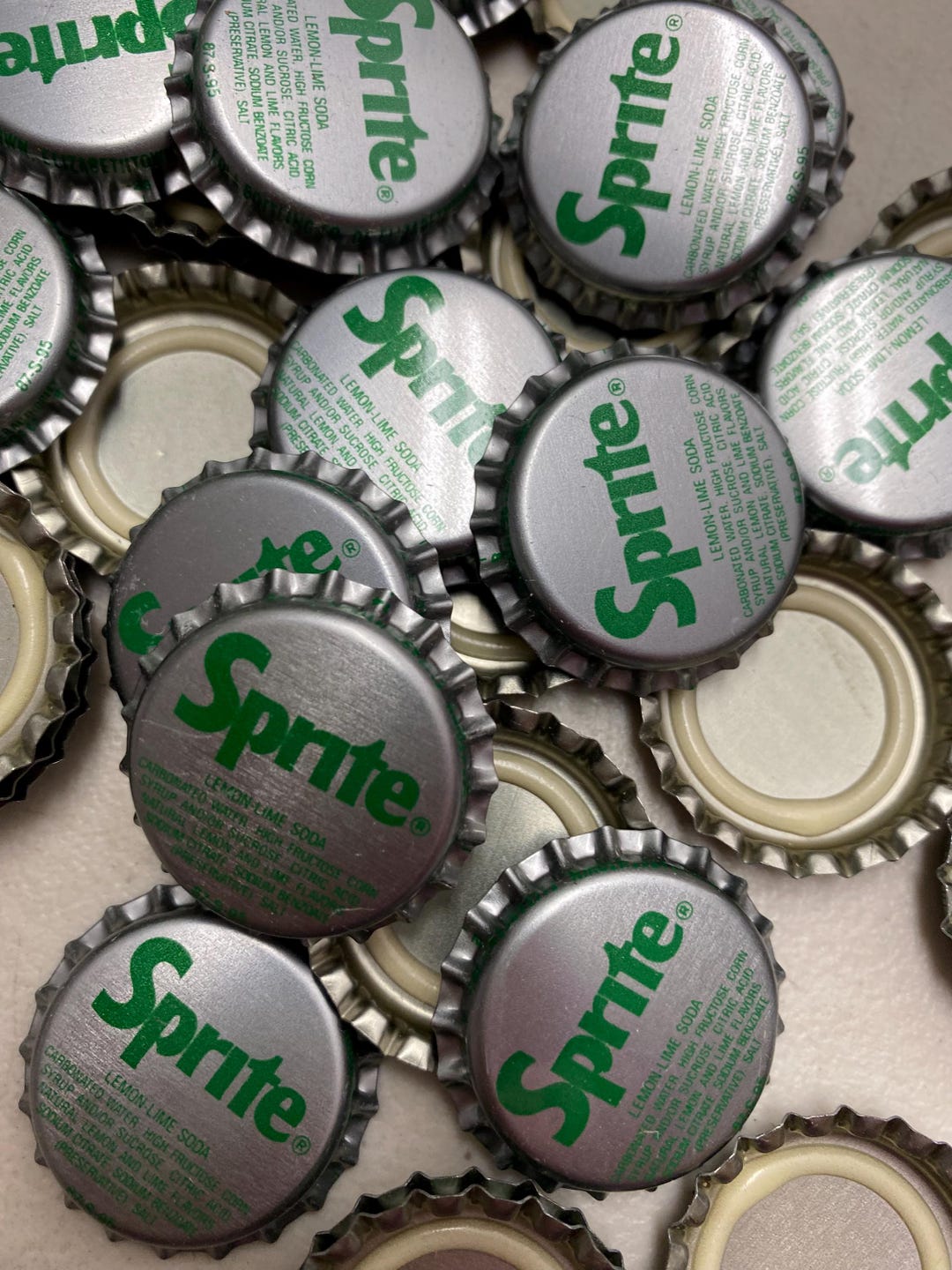Soda Bottle Caps - SPRITE- Lot of 100 - Etsy