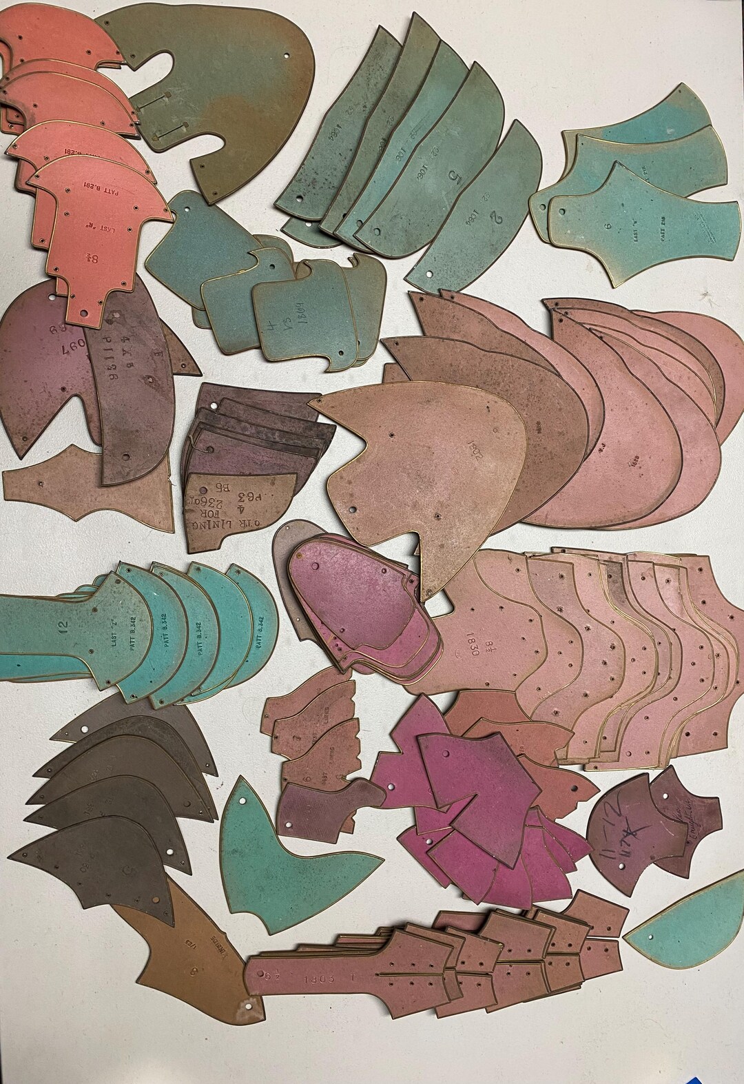 A Unique Crafters Find! Multiple Vintage Shoe Making Templates - Lot of ...