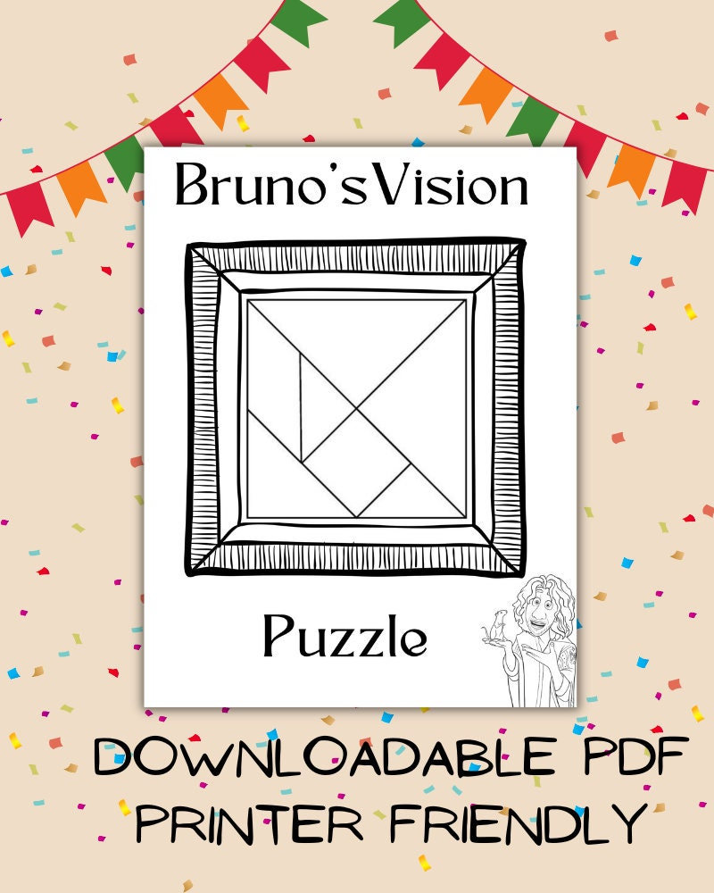 Printable Encanto Party Game - Bruno's Vision - Etsy