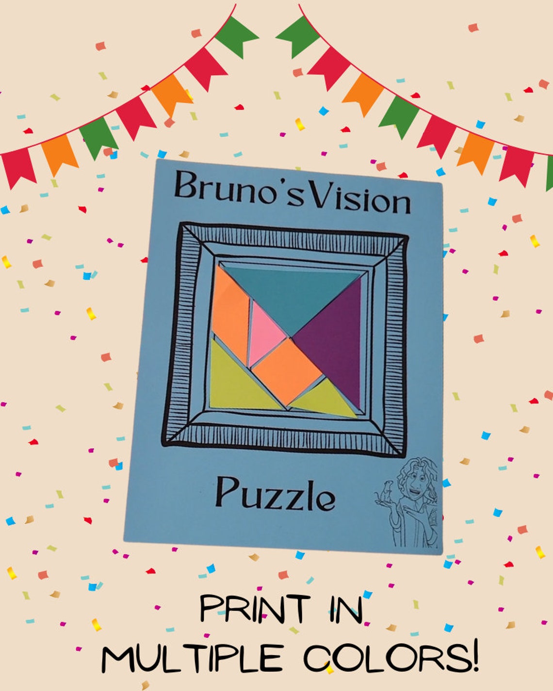 Printable Encanto Party Game Bruno's Vision - Etsy