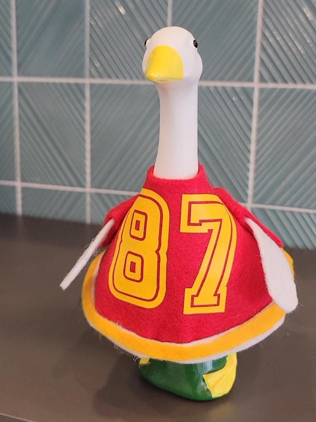 Mini Desk Goose 87 Football Jersey 7” Figurine | NO GOOSE INCLUDED ...