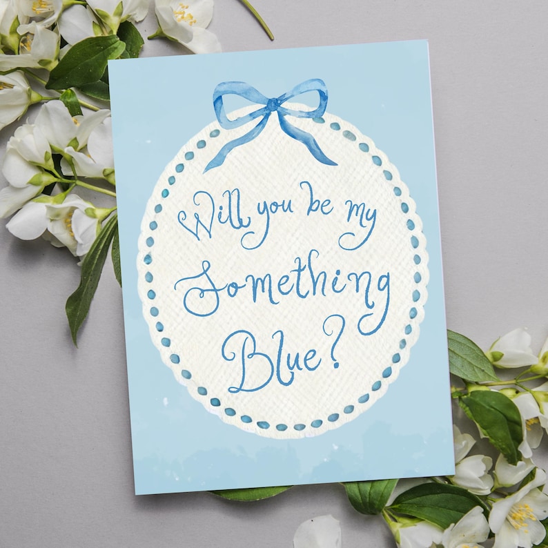 Will You Be My Something Blue? | Bridal Party Proposal | Something Blue ...