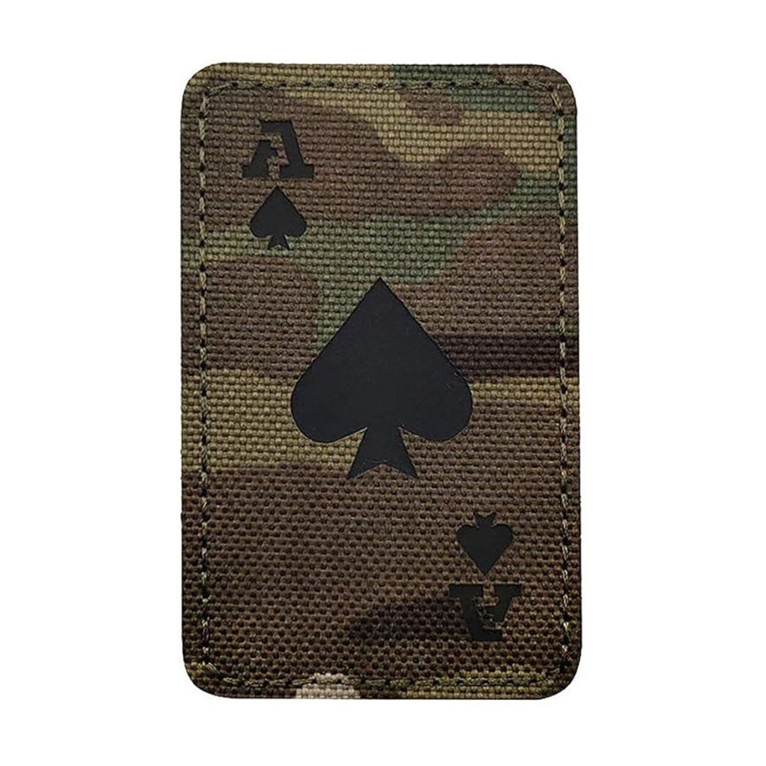 Ace of Spades Card Airsoft Velcro Patch Ace of Spades Card Softair ...