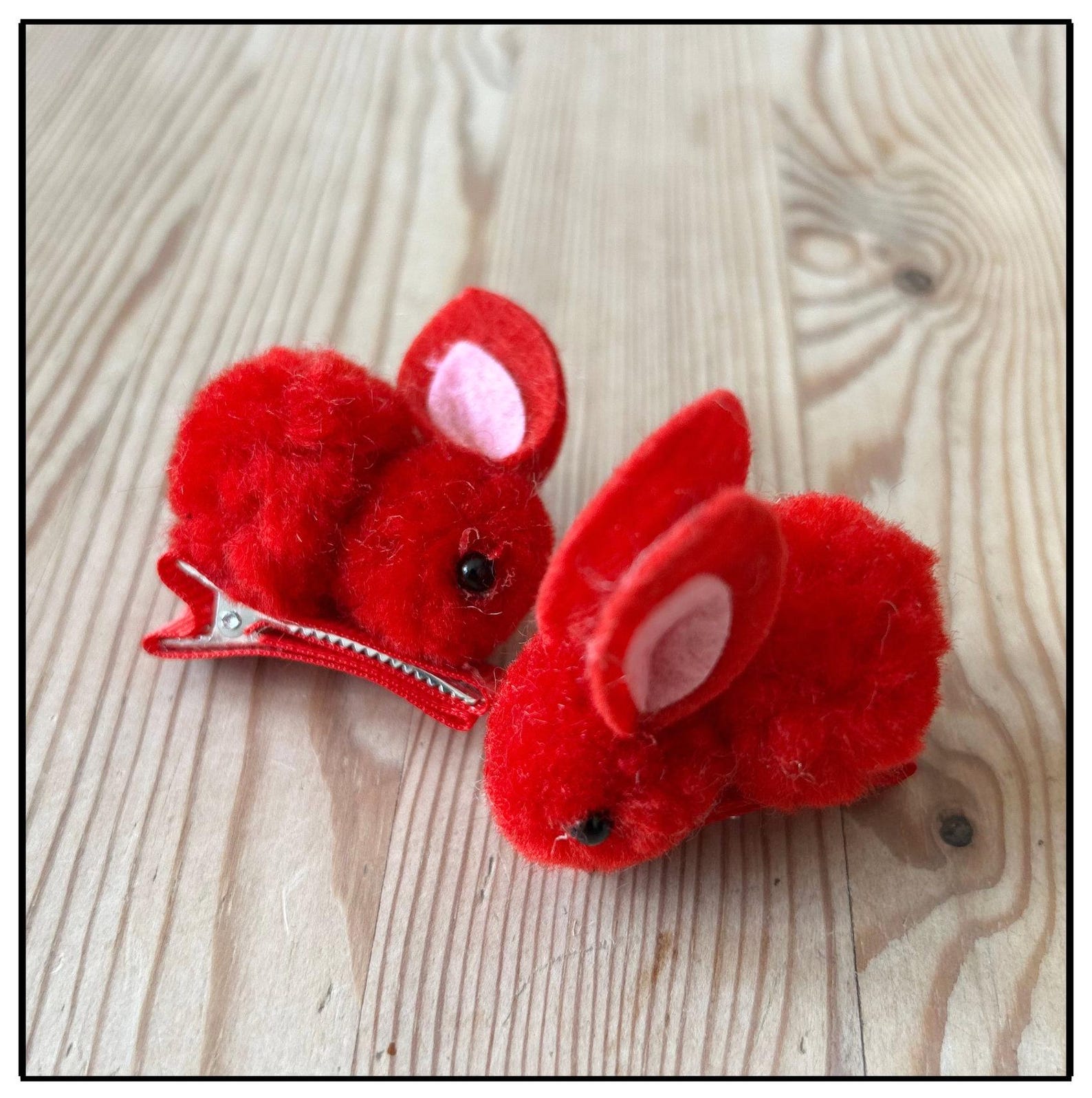 Kawaii Fluffy Bunny Hair Clips: Plush Pastel Hair Accessory - Etsy