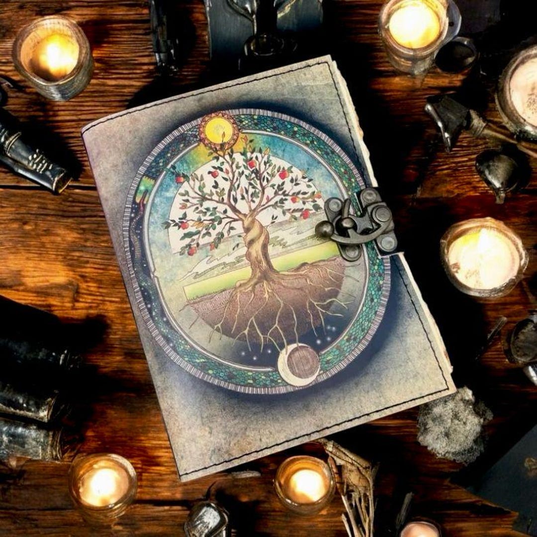 Blank Spell Book of Shadows Tree of Life Journal Witchcraft Supplies ...