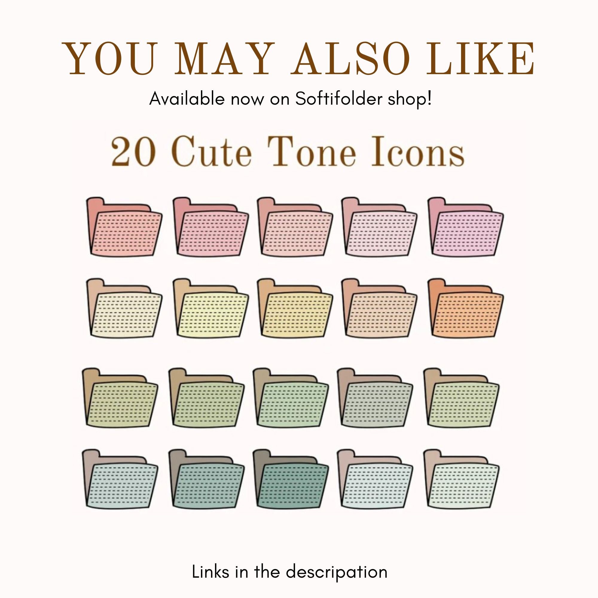 Cute Folder Icons - 20x Coffee Tones Mac & Desktop Folder Icons ...