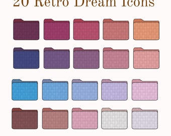 Cute Folder Icons 20x Coffee Tones Mac & Desktop Folder Icons, Neutral ...