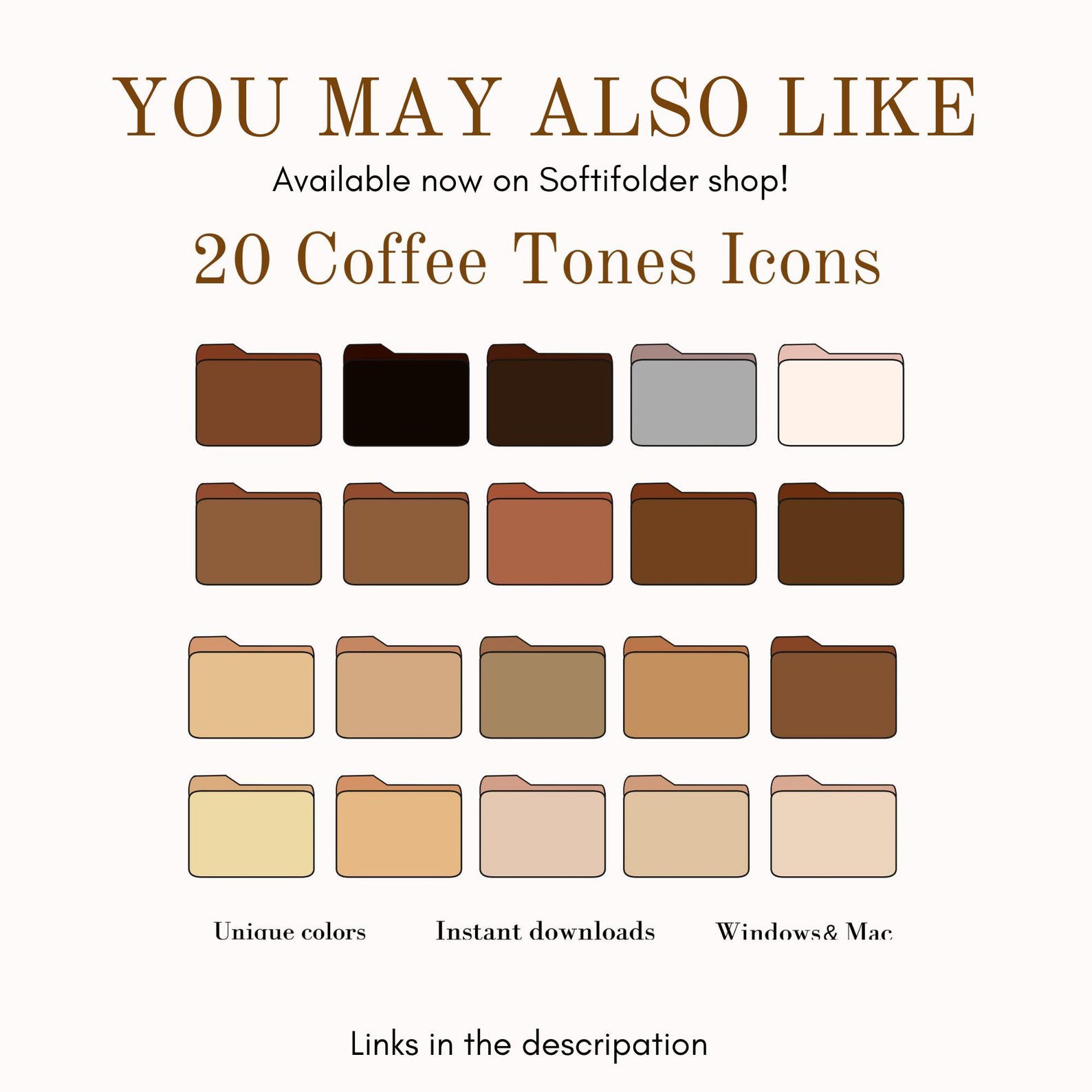 20 Pixel Folder Icons for Mac & PC Retro Colors - Computer Desktop ...